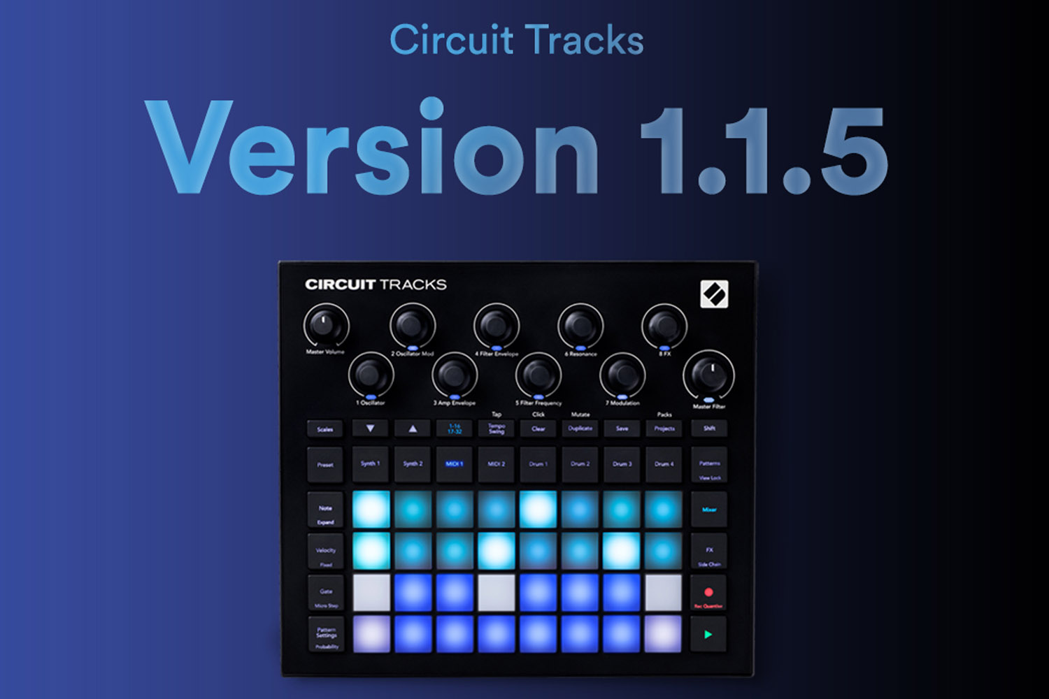 Mise à jour de Circuit Tracks v1.1.5 – Erikson Audio